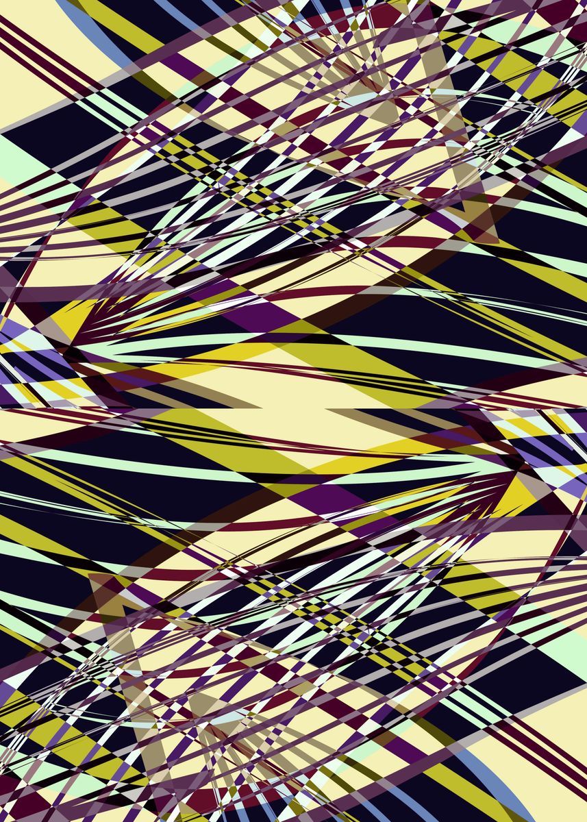 'SWEEPING LINE PATTERN I-E2d.©2015 by Pia Schneider | at ... ' Poster ...