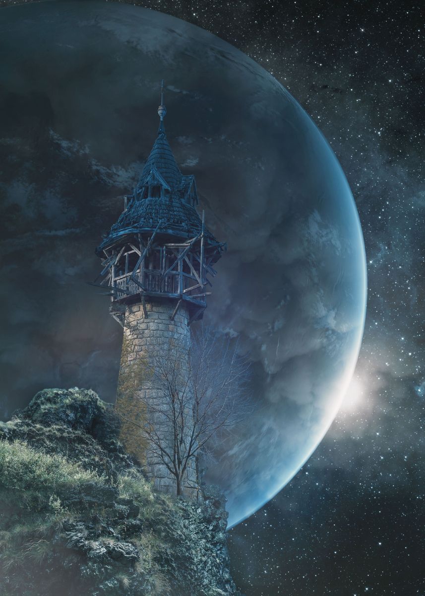 'The Watch Tower' Poster, picture, metal print, paint by Andrew ...