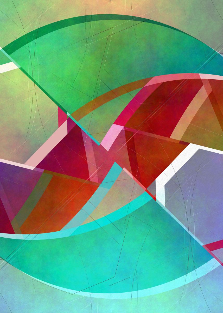 'modern digital art' Poster by Christine Baessler | Displate