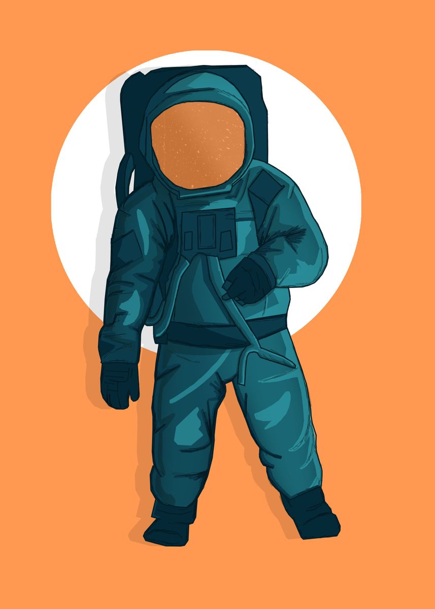 'Spaceman' Poster, picture, metal print, paint by Steve Wade | Displate