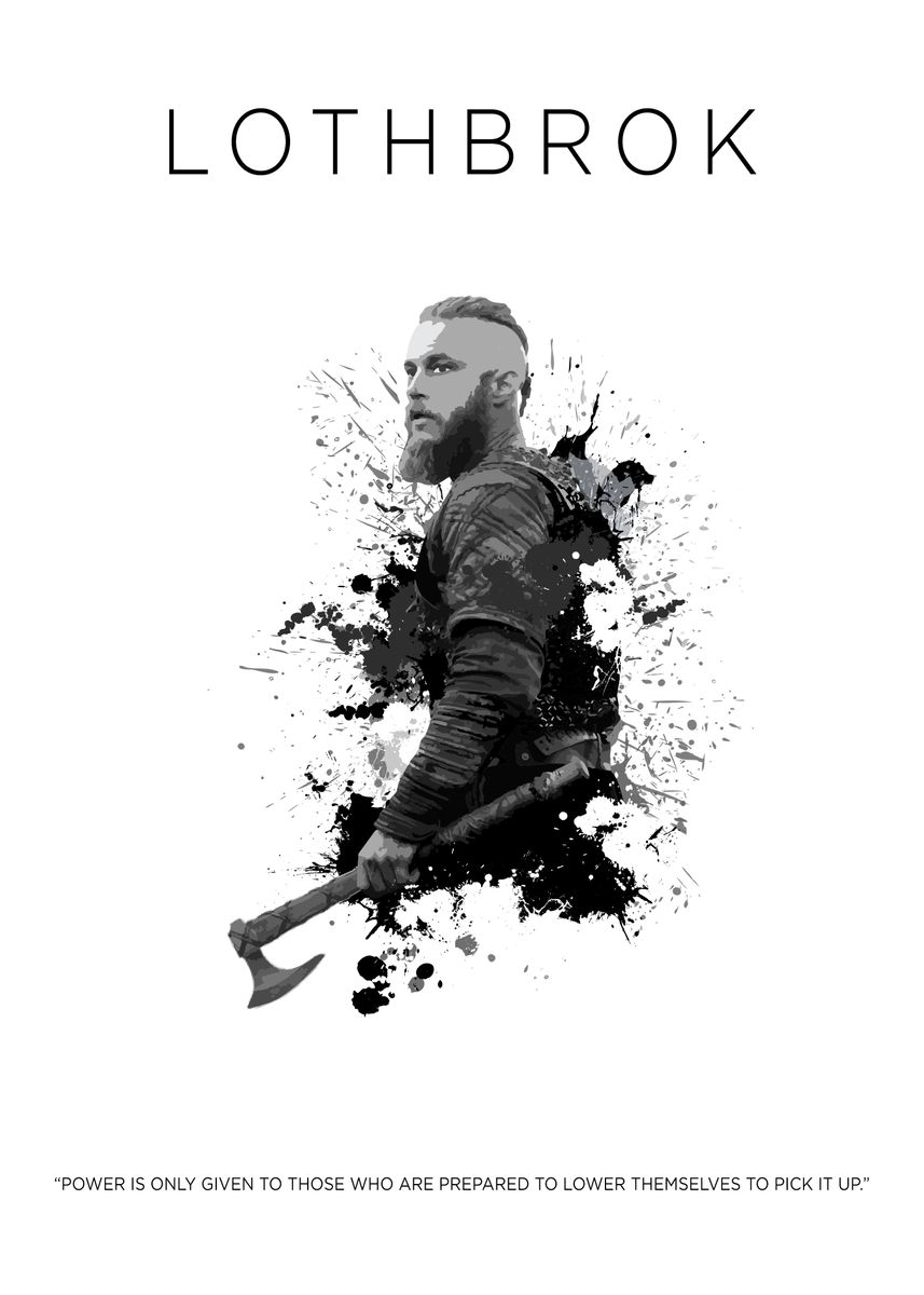 'Ragnar Lothbrok' Poster, picture, metal print, paint by KOO CONCEPT ...