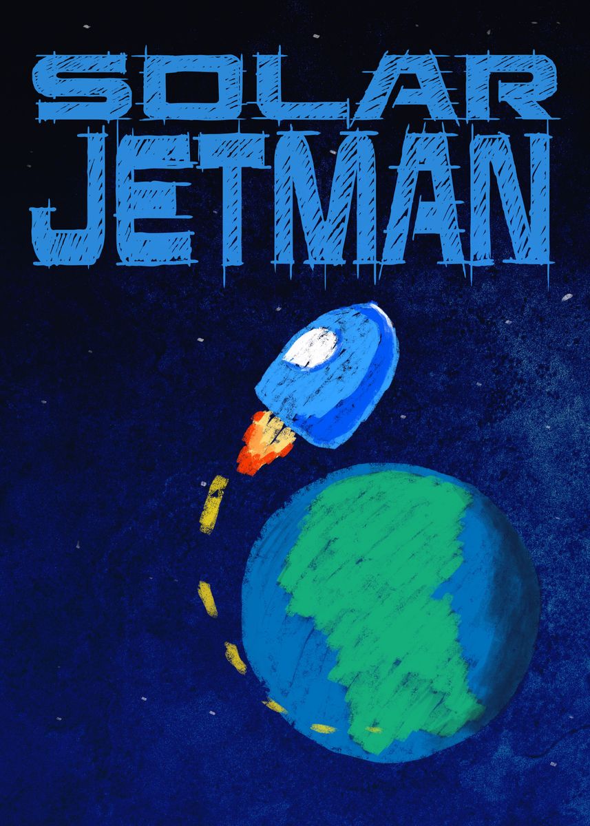 'Solar Jetman' Poster, picture, metal print, paint by Dreamreaver23 Art ...