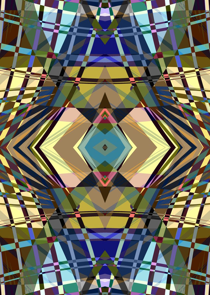 'SWEEPING LINE PATTERN II-A4©2015 by Pia Schneider atel ... ' Poster ...