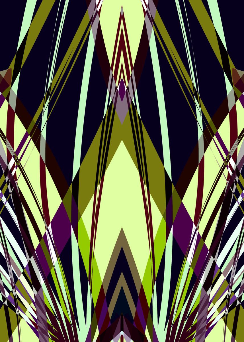 'SWEEPING LINE PATTERN I-E4A3 || Vector Art. ©2015 by Pi ... ' Poster ...