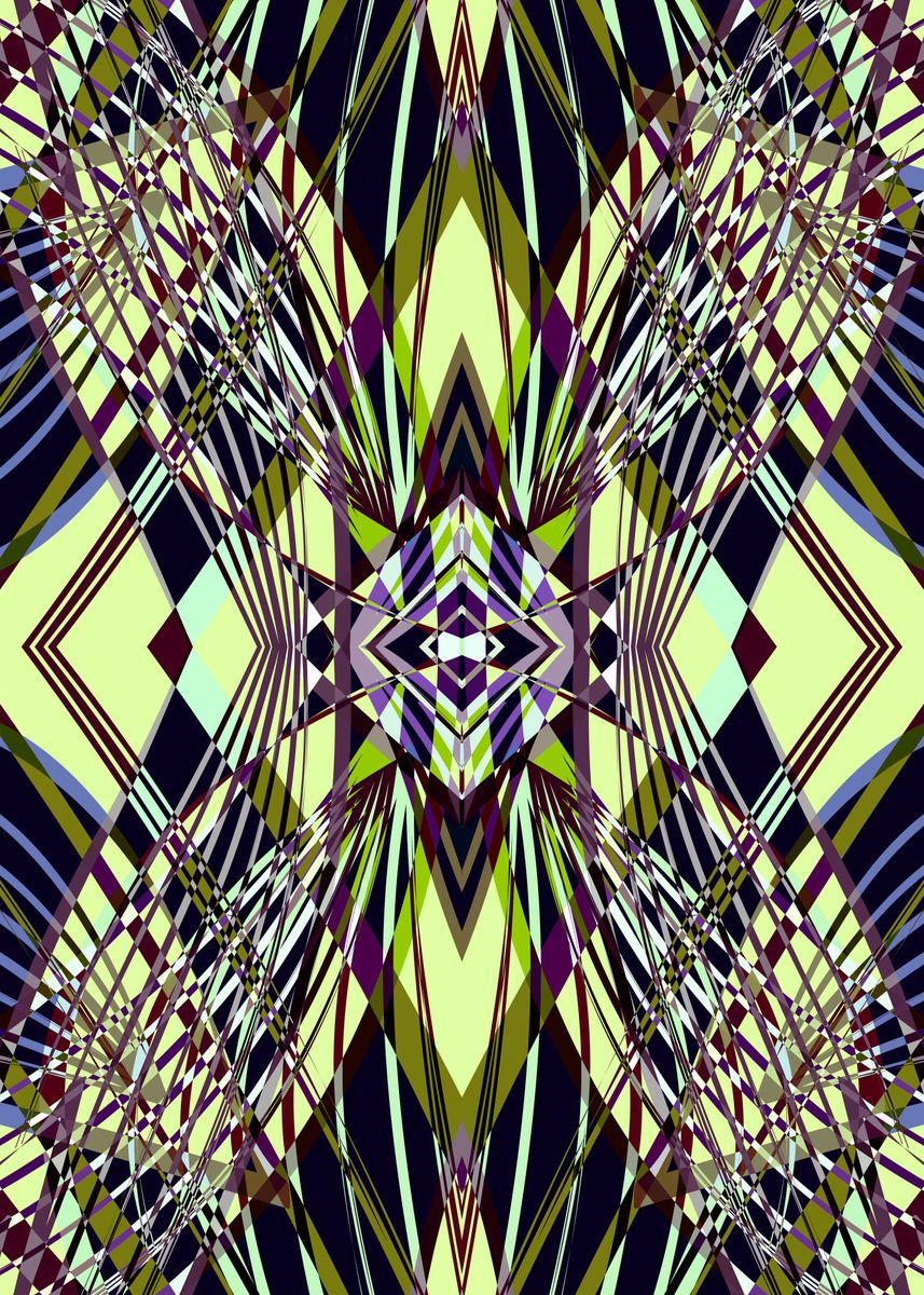 'SWEEPING LINE PATTERN I-E4A || Vector Art. ©2015 by Pia ... ' Poster ...