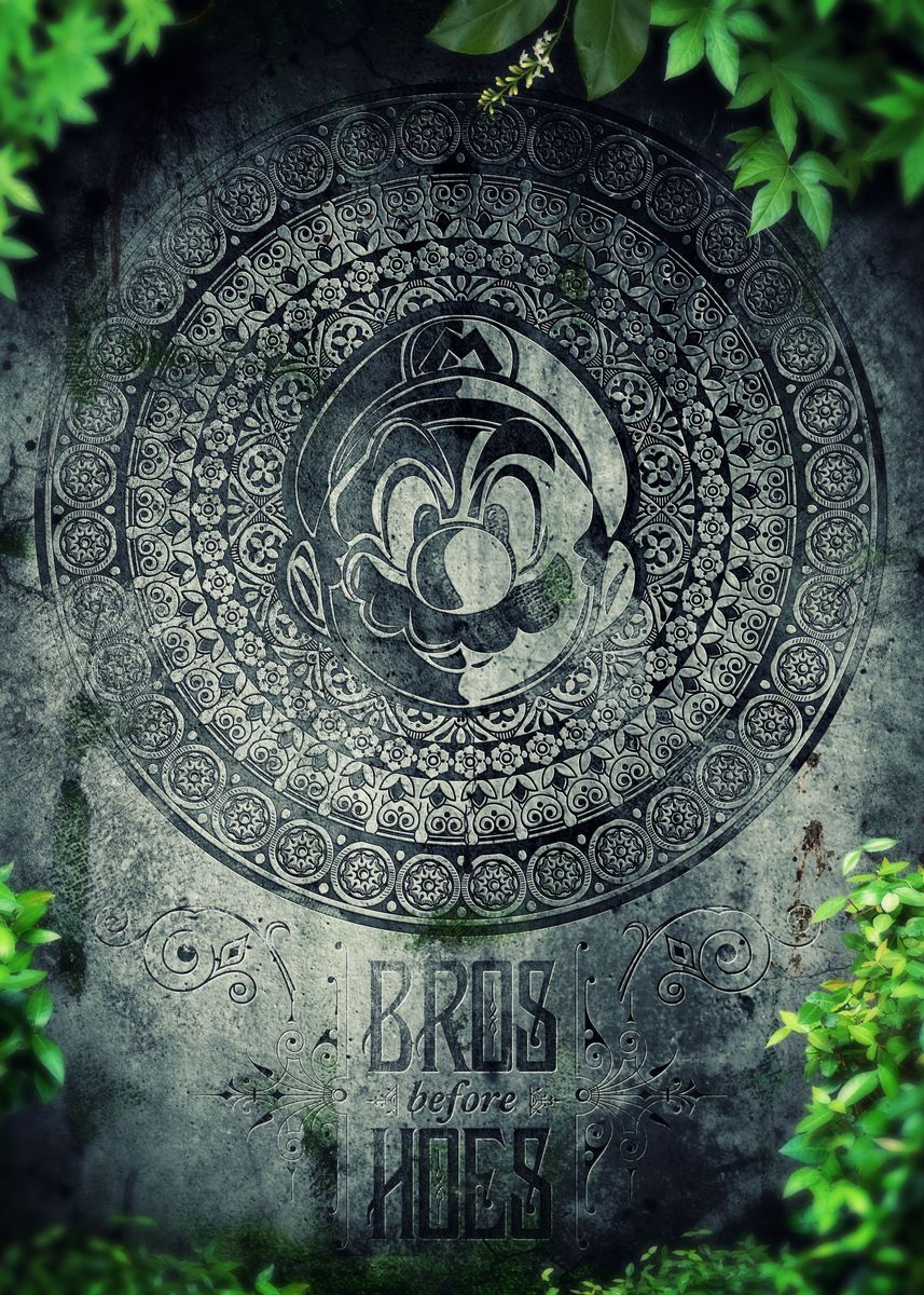 'Here Lies Mario digital art of what Mario's tombsto ... ' Poster ...