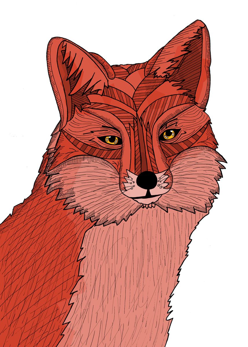 'The Fox' Poster by Steve Wade | Displate