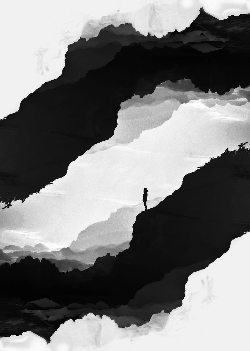 'White Isolation' Poster, picture, metal print, paint by Stoian Hitrov ...