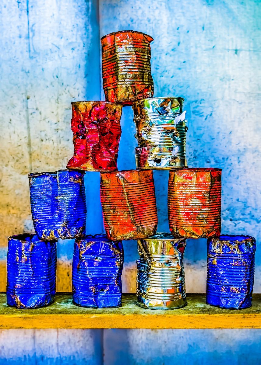 'Soup Cans After The Lunch' Poster, picture, metal print, paint by Art ...