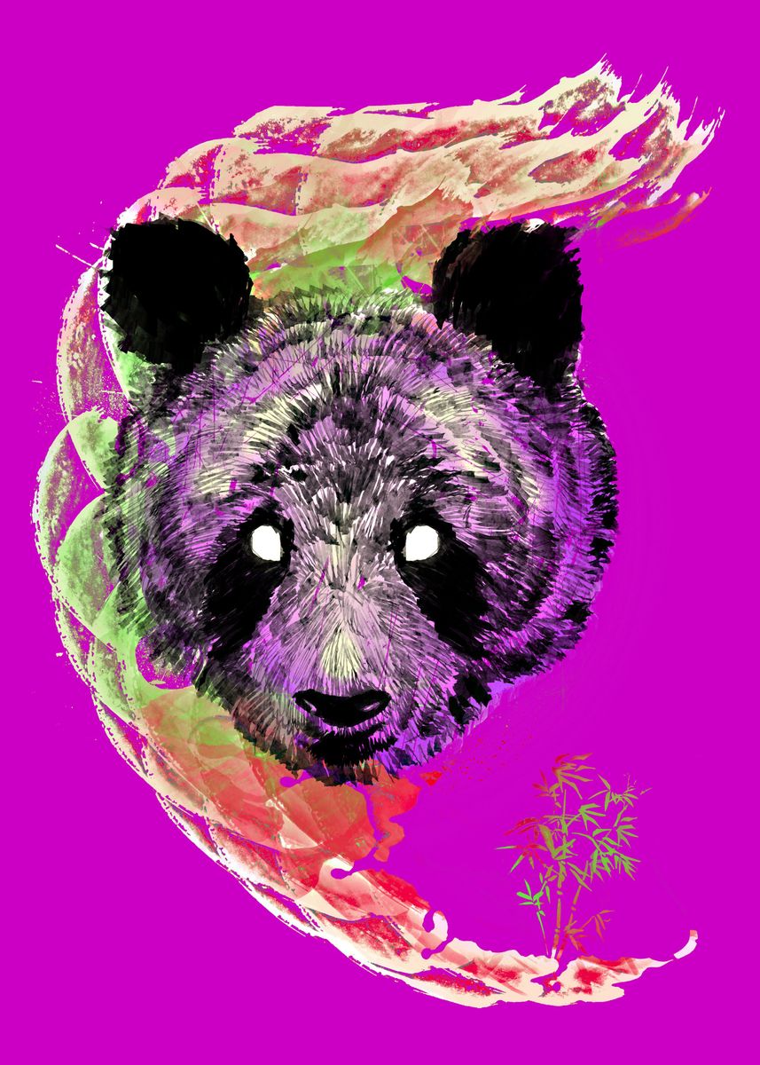 'Panda head' Poster, picture, metal print, paint by Tofan barmalisi ...