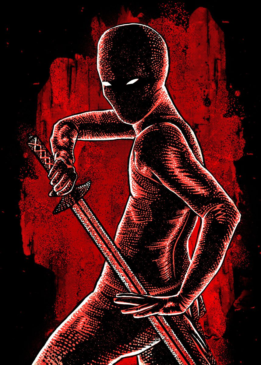 'RedNinja' Poster, picture, metal print, paint by Tofan barmalisi ...