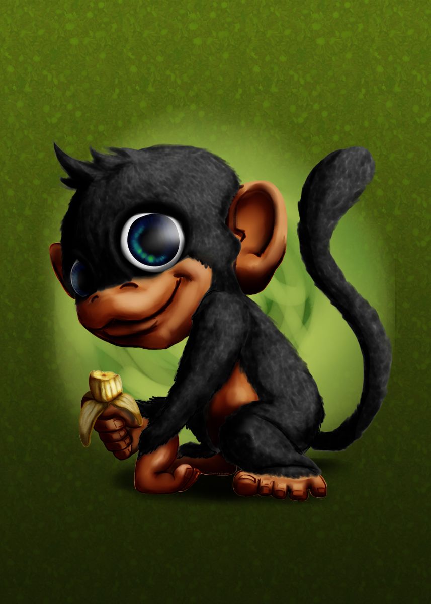 'Mr Monkey' Poster by Shinja | Displate