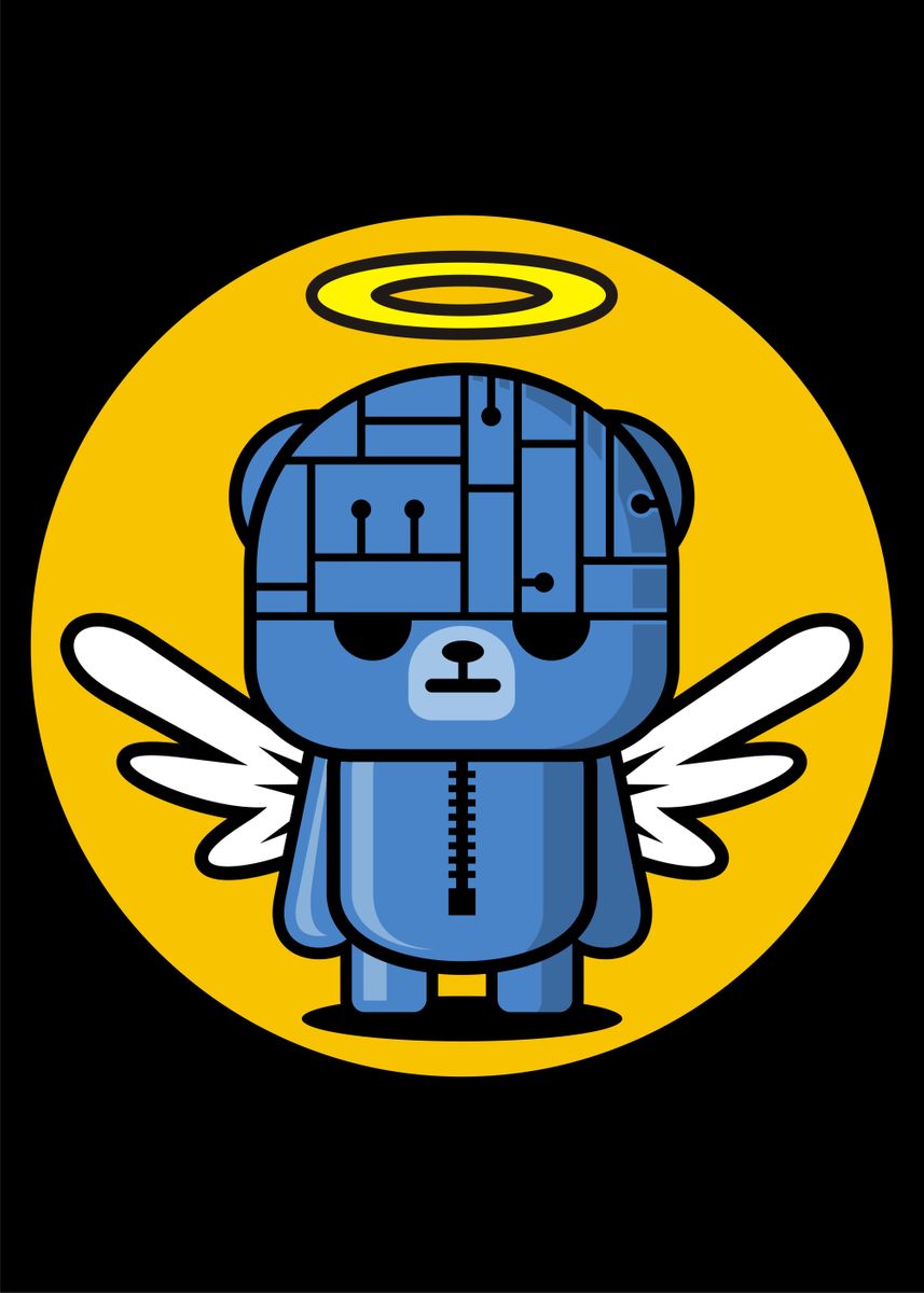 'Frankenbear - R.I.P' Poster, picture, metal print, paint by Mochamad ...