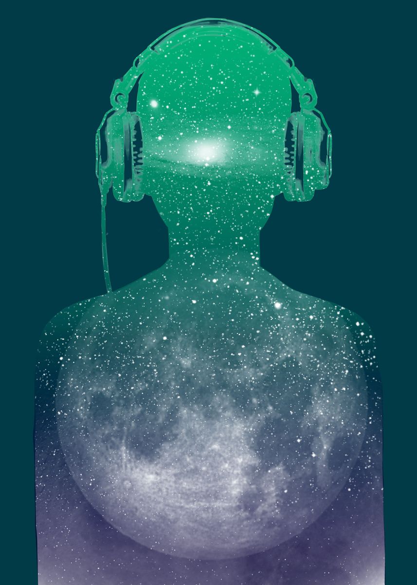 'music space' Poster, picture, metal print, paint by Tofan barmalisi ...