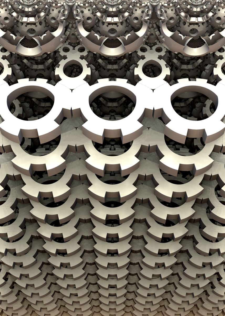 'Gear Factory' Poster by Lyle Hatch | Displate