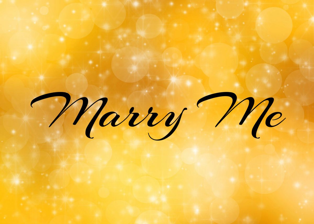 'Marry Me' Poster by Wonderful Dream Picture | Displate