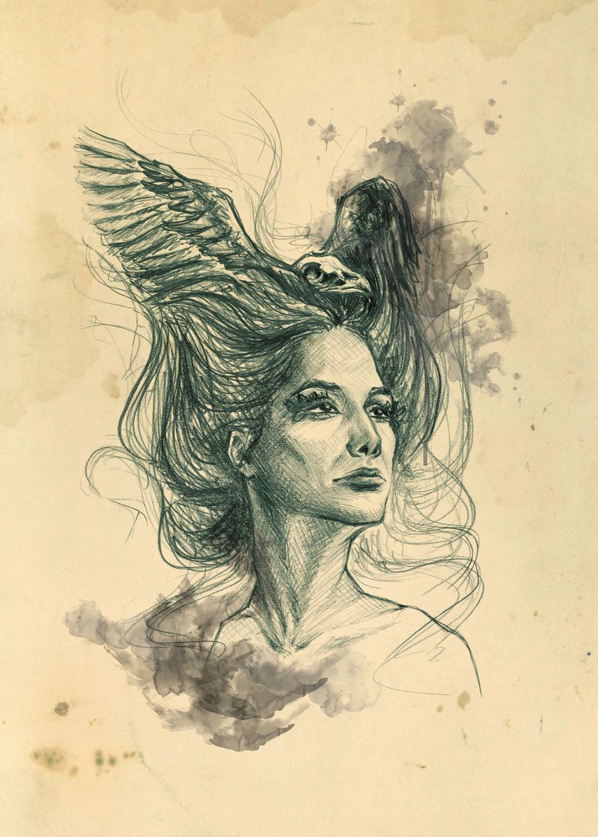 'Past lives/Future flights' Poster, picture, metal print, paint by ...