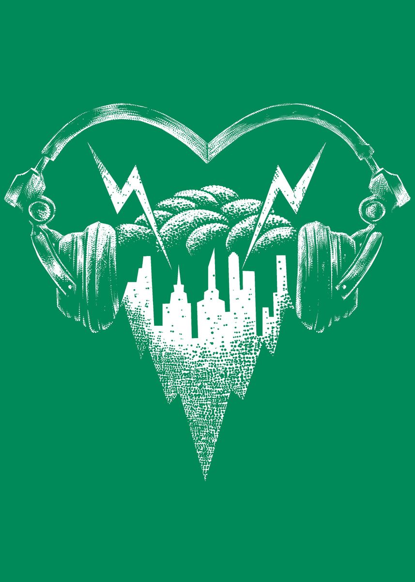 'love music' Poster by Tofan barmalisi | Displate