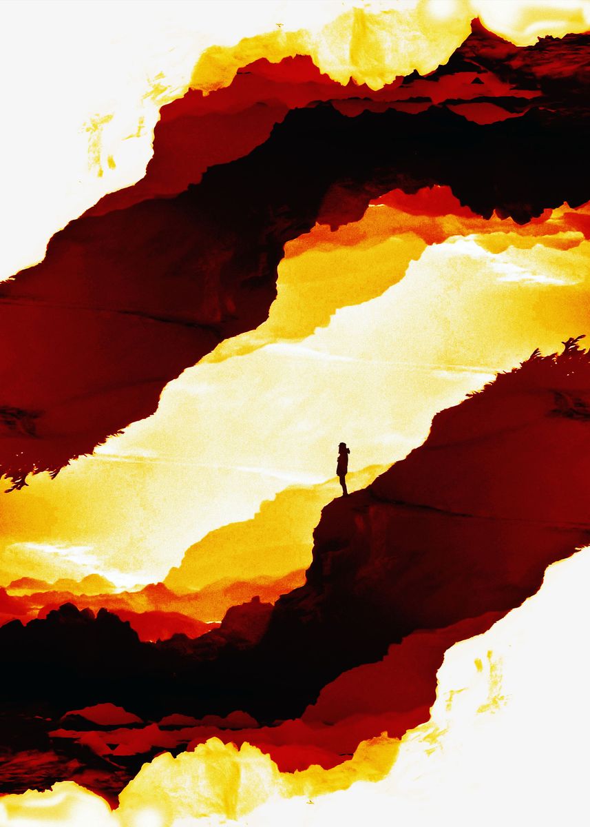 'Red Isolation' Poster, picture, metal print, paint by Stoian Hitrov ...