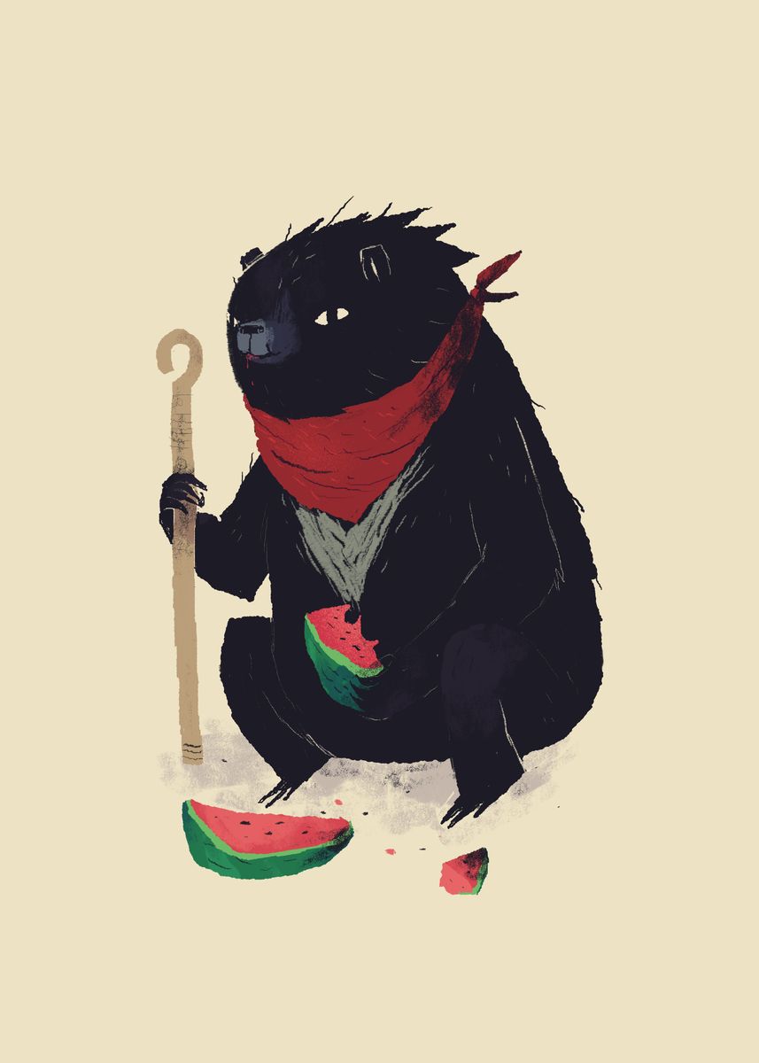 'guardian bear' Poster by Louis roskosch | Displate