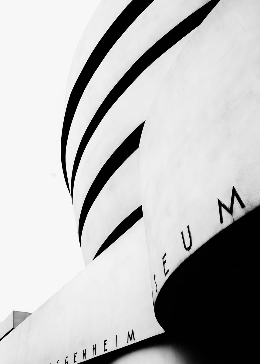 'NYC famous Guggenheim Museum design but the famous Amer ... ' Poster ...