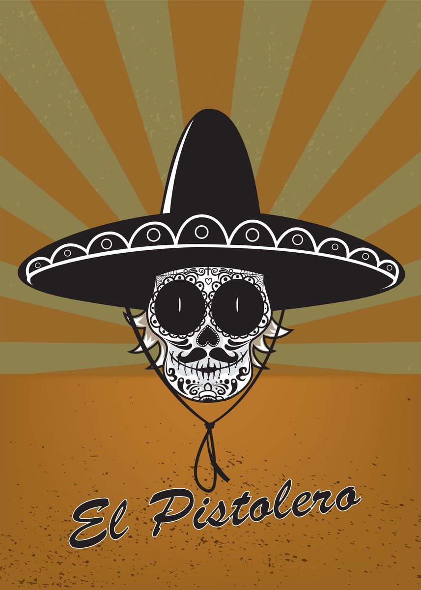 'El Pistolero v2' Poster by mangulica illustrations | Displate