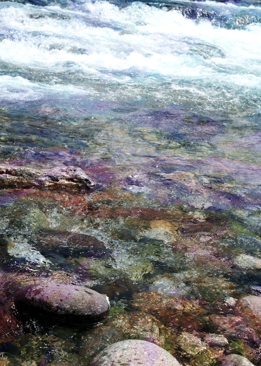 'riverscape' Poster, picture, metal print, paint by Filippo B | Displate