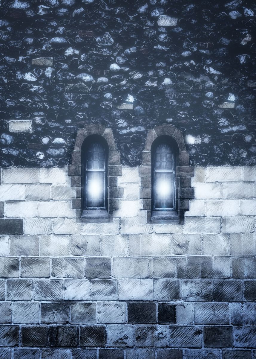 'two mysterious windows' Poster by Joana Kruse | Displate