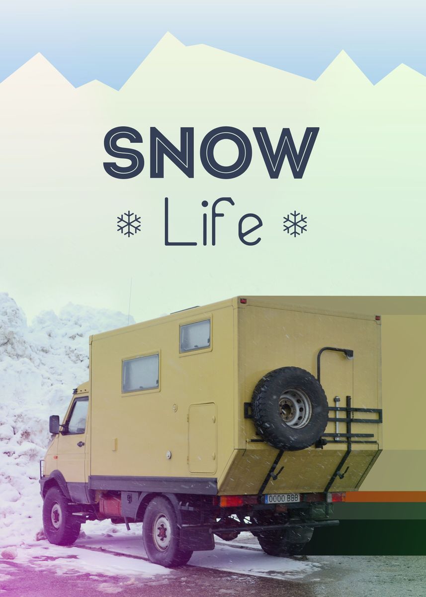 'SNOW Life' Poster by Jaume Bitterhoff Gatius | Displate