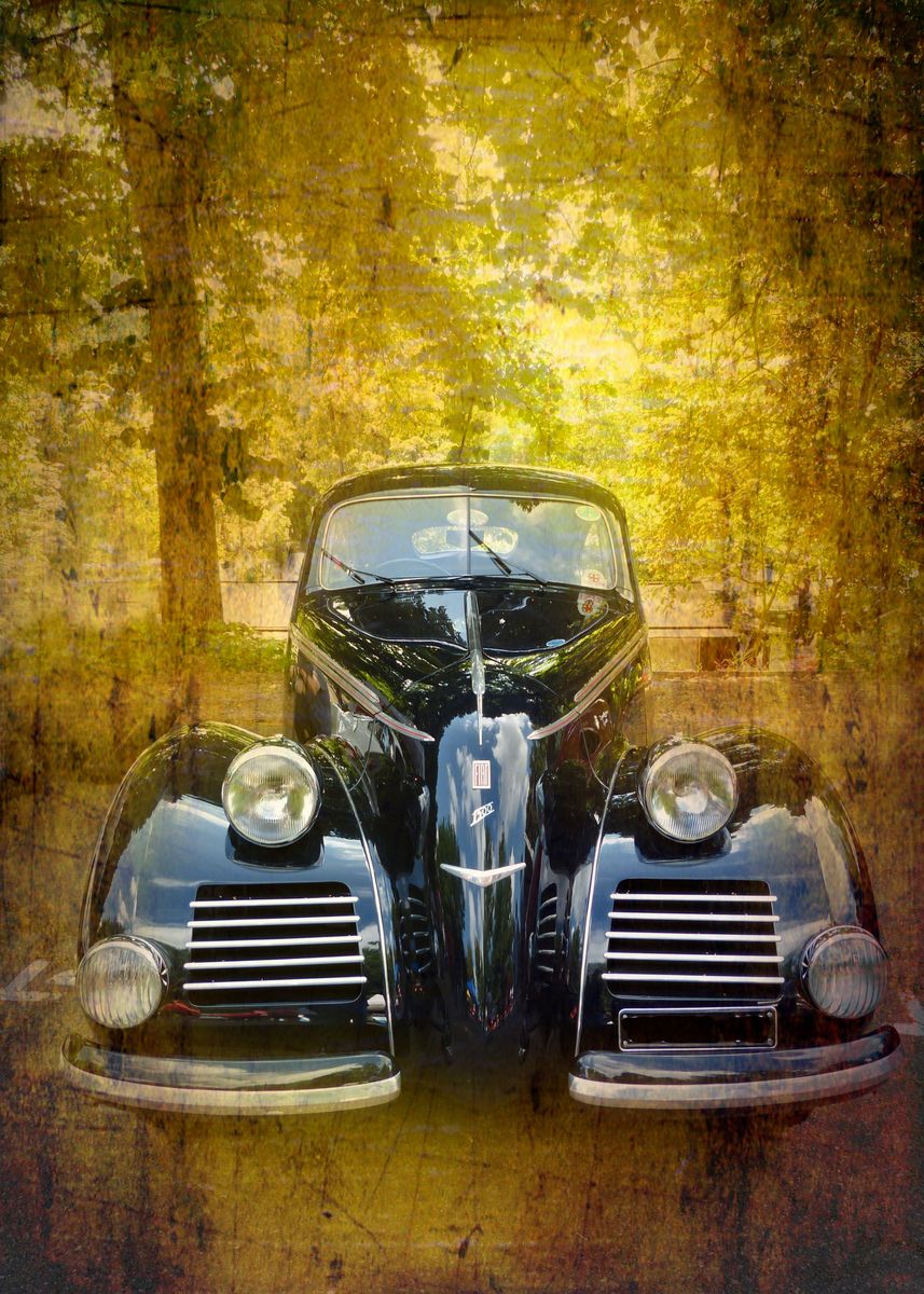 'Vintage Car' Poster, picture, metal print, paint by aRT sKRATCHES ...