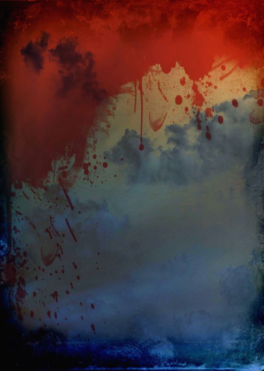 'Blood Splatter' Poster, picture, metal print, paint by Paris DL | Displate