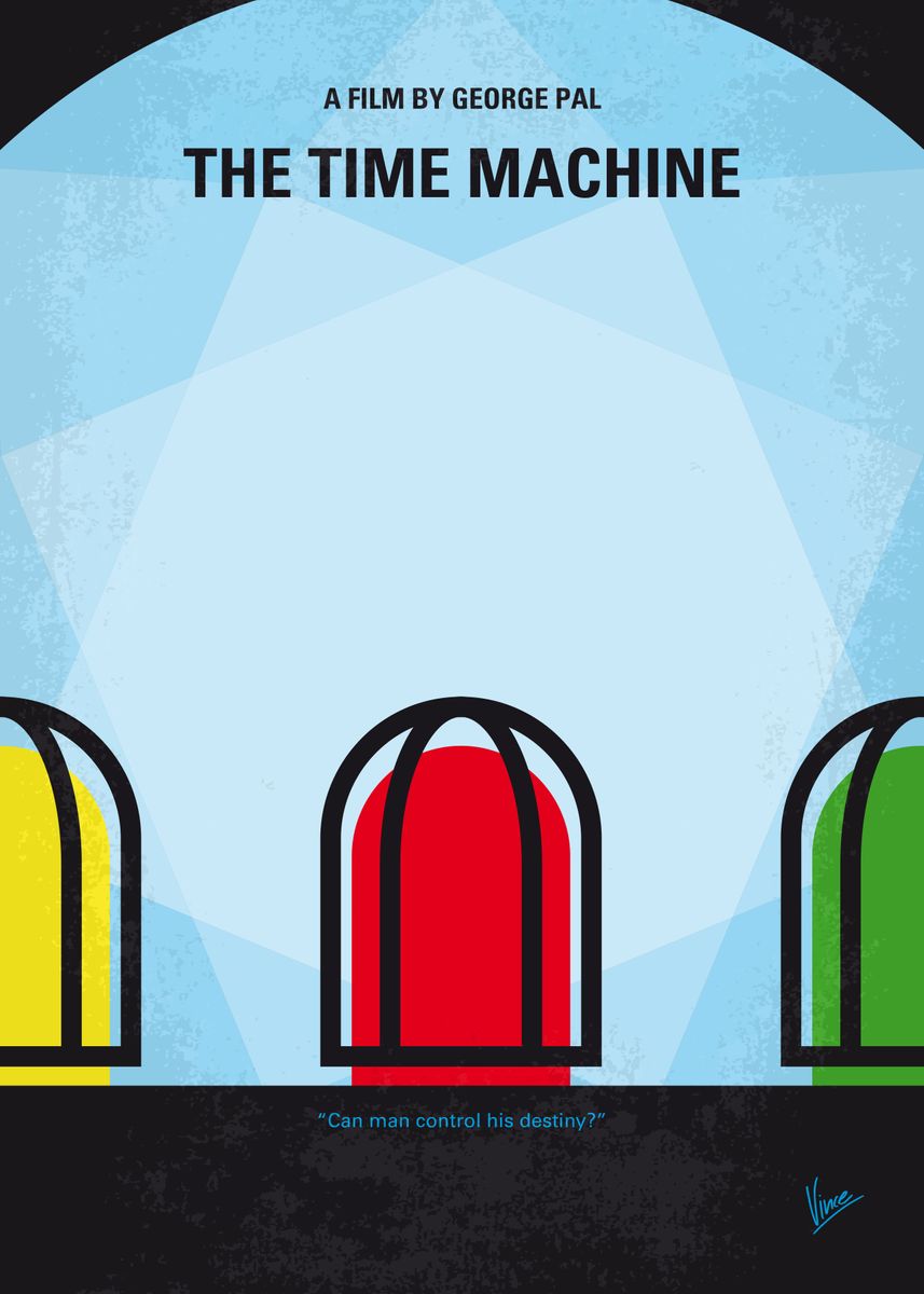'No489 My The Time Machine minimal movie poster A Victo ... ' Poster ...