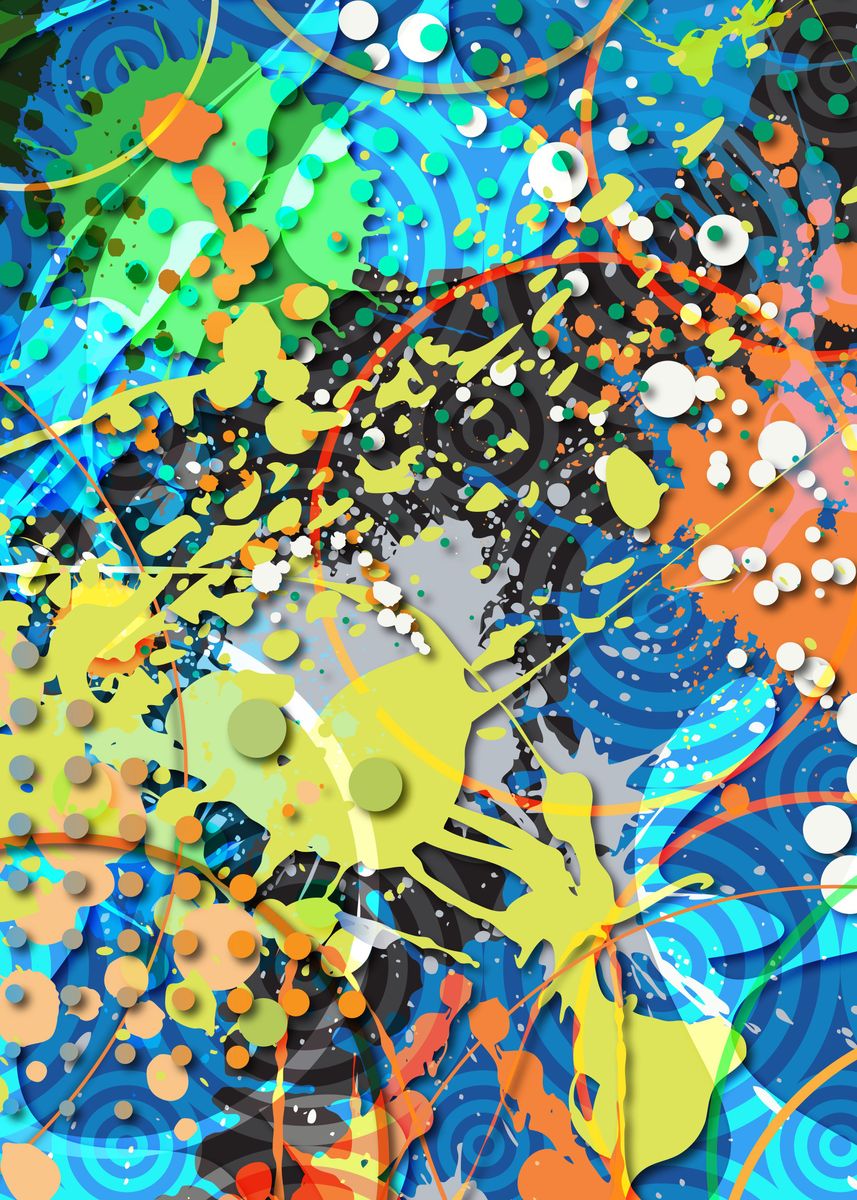 'Street Splat' Poster by Bense Garza | Displate