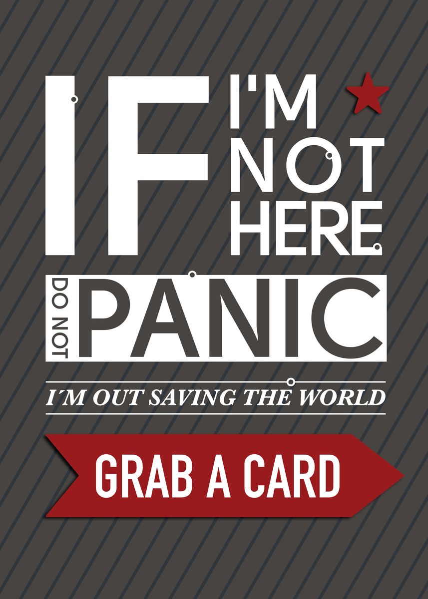 'Grab A Card' Poster, picture, metal print, paint by Mikael Tinning ...