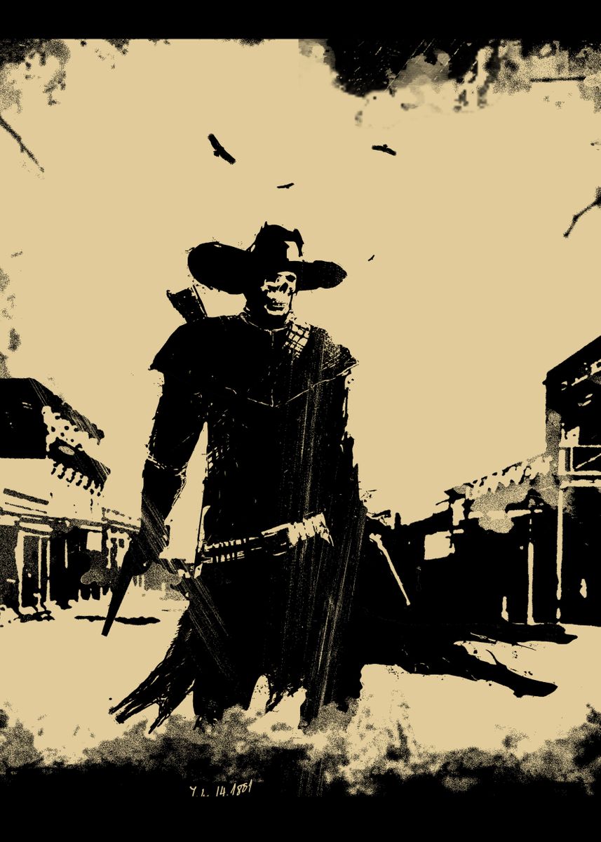 'Gunslinger. An old picture taken on July 14, 1881.' Poster, picture ...