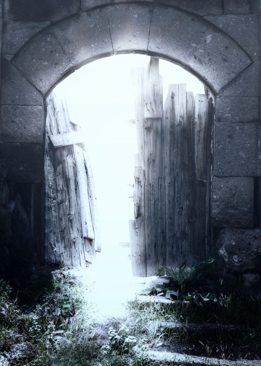 'mysterious gate' Poster, picture, metal print, paint by Joana Kruse ...