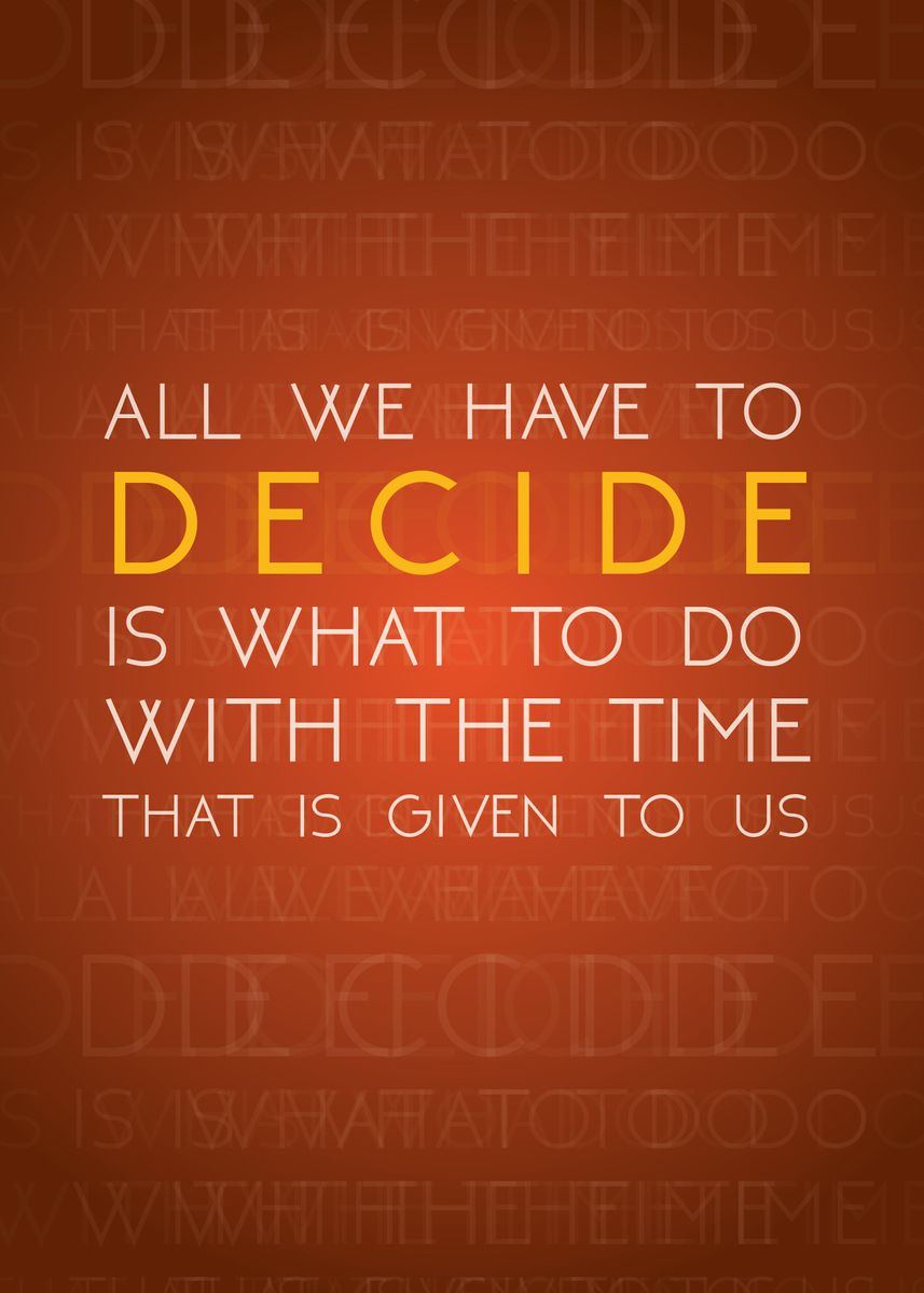 'Decide' Poster, picture, metal print, paint by TMCreative Design ...