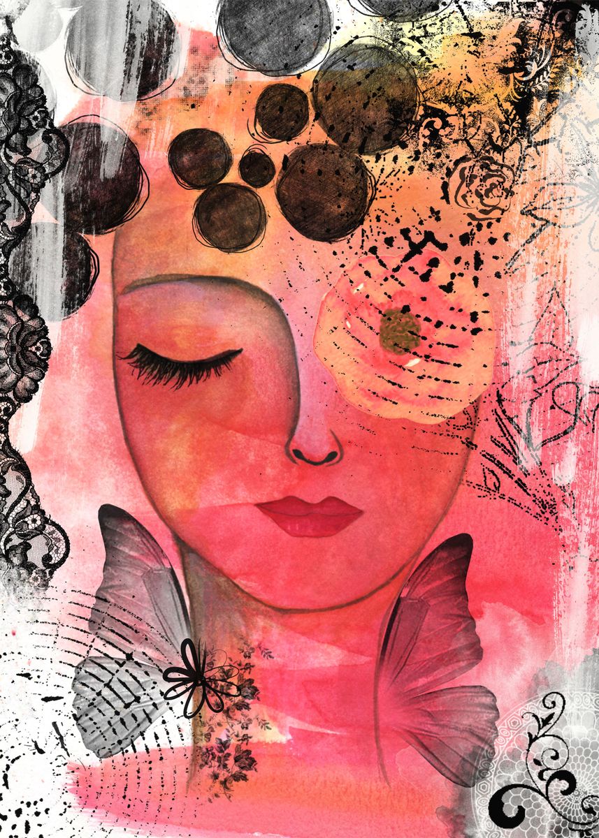 'Rache' Poster, picture, metal print, paint by Li Zamperini | Displate