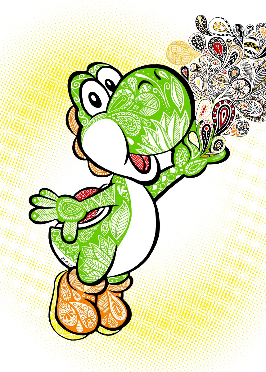 'Yoshi Wonderland !' Poster, picture, metal print, paint by Art & Be ...