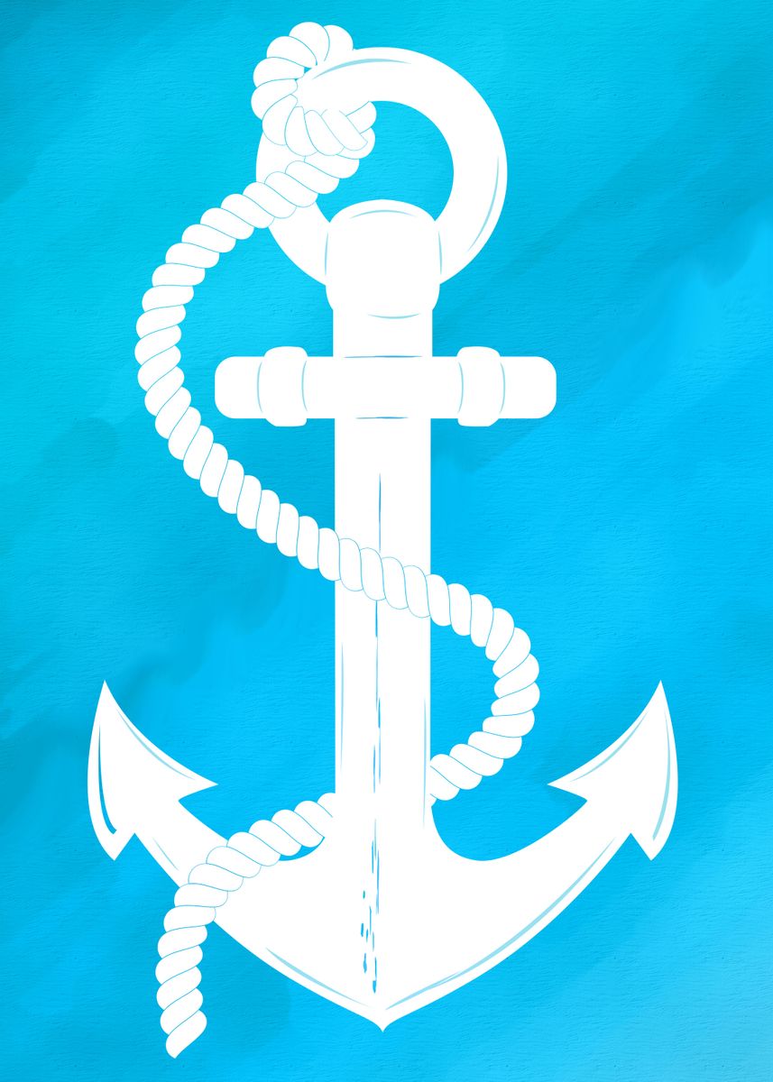 'White Anchor' Poster by Fotios Pavlopoulos | Displate