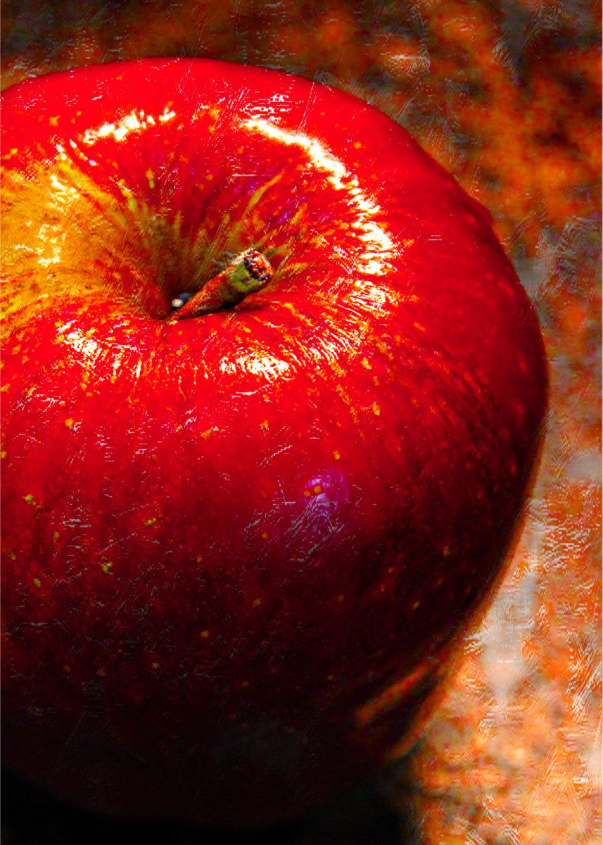 'Mouth-watering red delicious juicy apple.' Poster by Clare Bevan ...