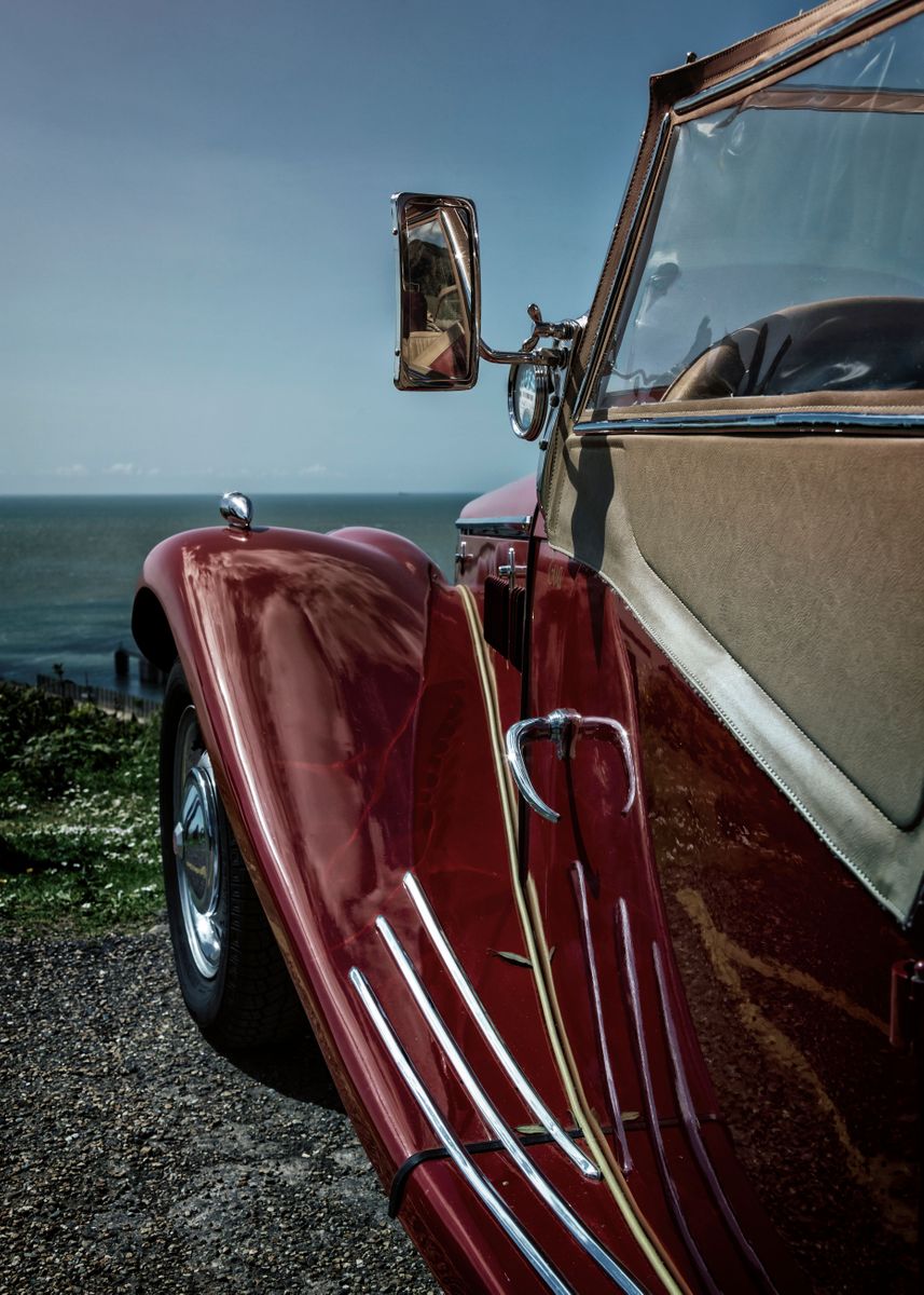 'detail shot of a classic car' Poster by Joana Kruse | Displate