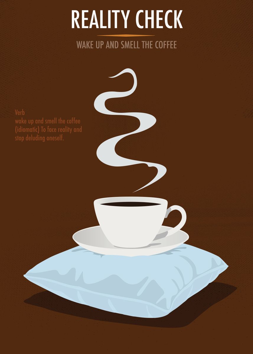 'Reality Check' Poster, picture, metal print, paint by rob art ...