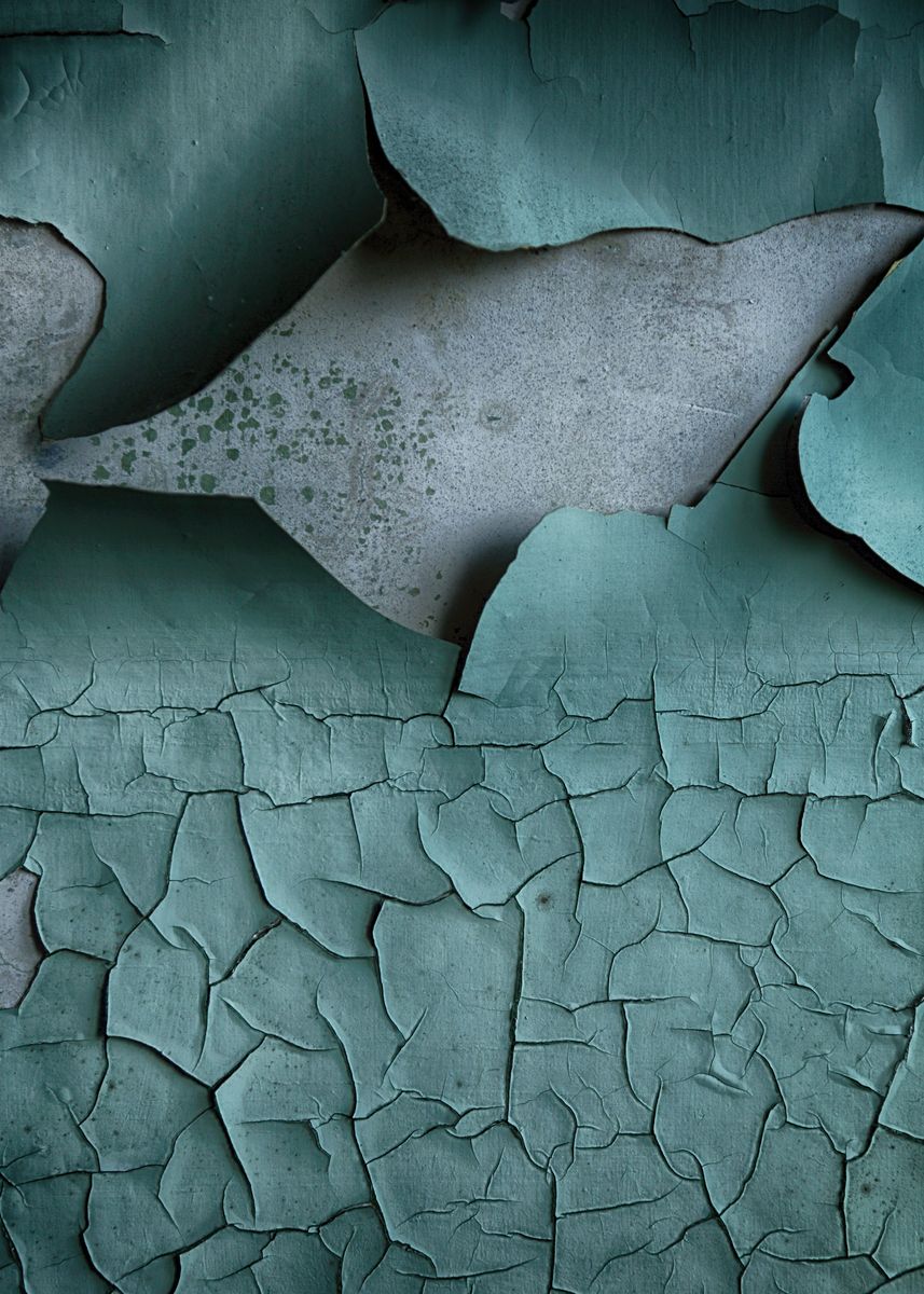 'Cracked Peeling Paintwork' Poster by Russ Dixon | Displate