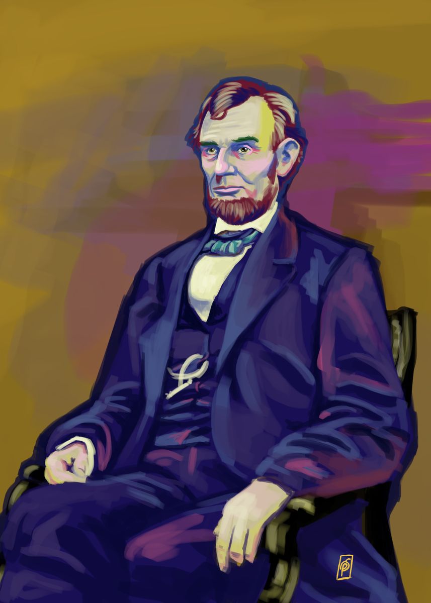 'Abe' Poster by rob art | illustration | Displate