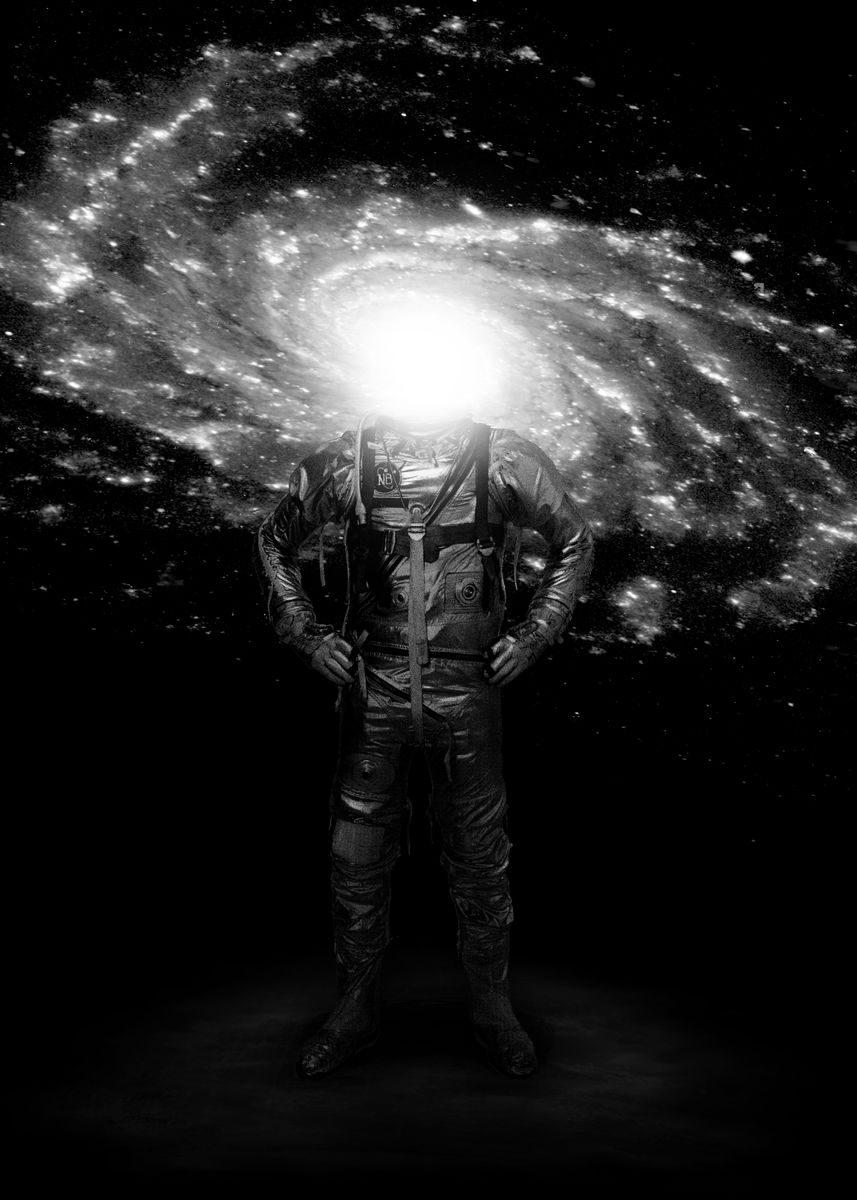 'Mr. Galaxy' Poster, picture, metal print, paint by Nicebleed | Displate