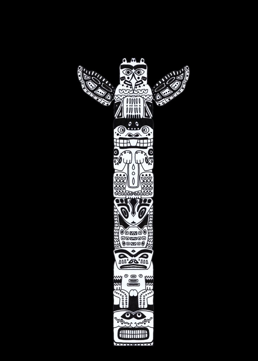 'The Totem' Poster, picture, metal print, paint by Barruf ... | Displate