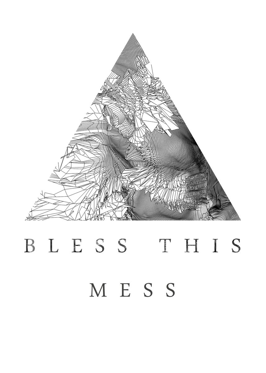 'Bless this Mess - Digital Art' Poster, picture, metal print, paint by ...