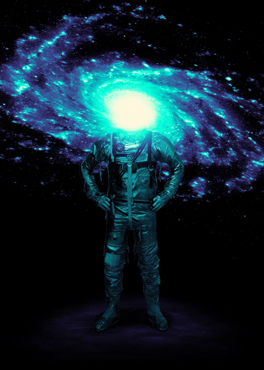 'Mr. Galaxy' Poster, picture, metal print, paint by Nicebleed | Displate