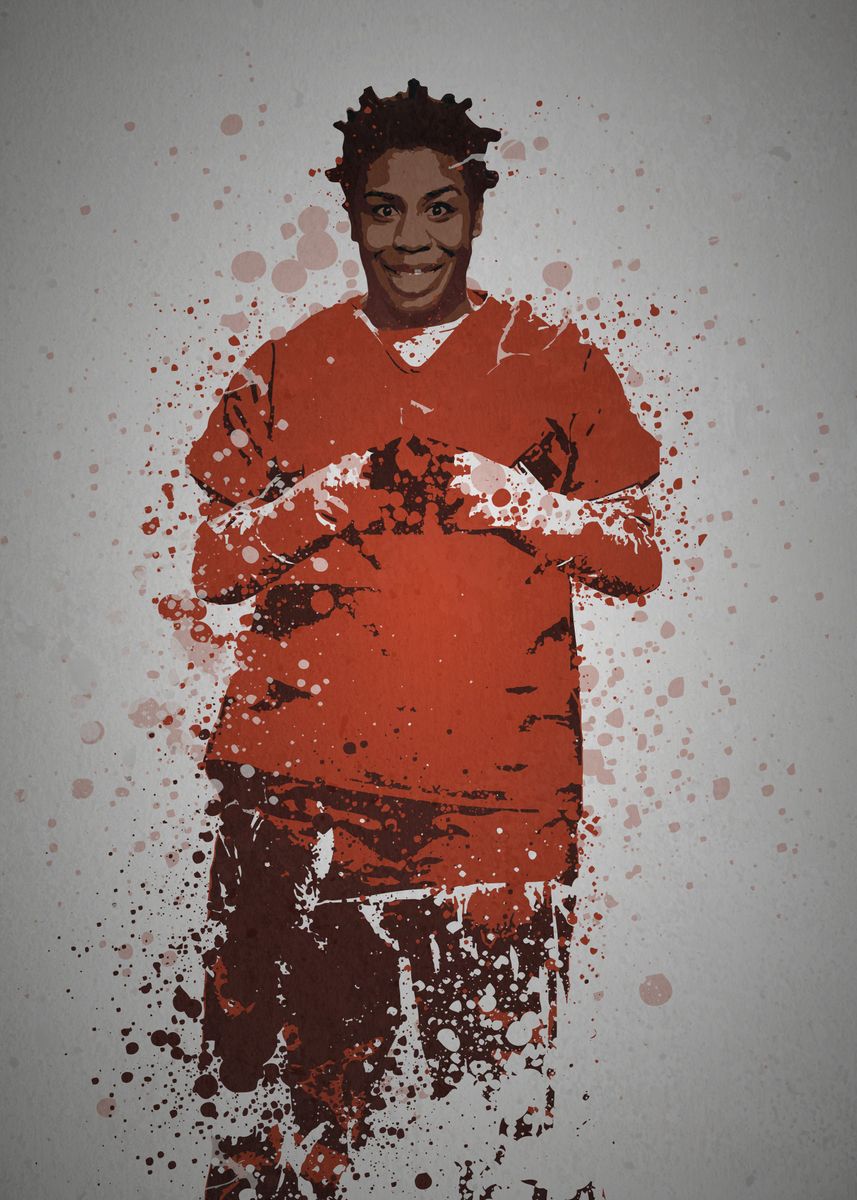 ''Crazy Eyes' Splatter effect artwork inspired by Orange ... ' Poster ...